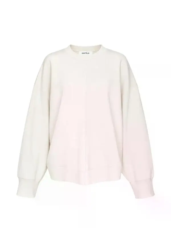 ENFOLD Circle-hem Sweater - Neutrals