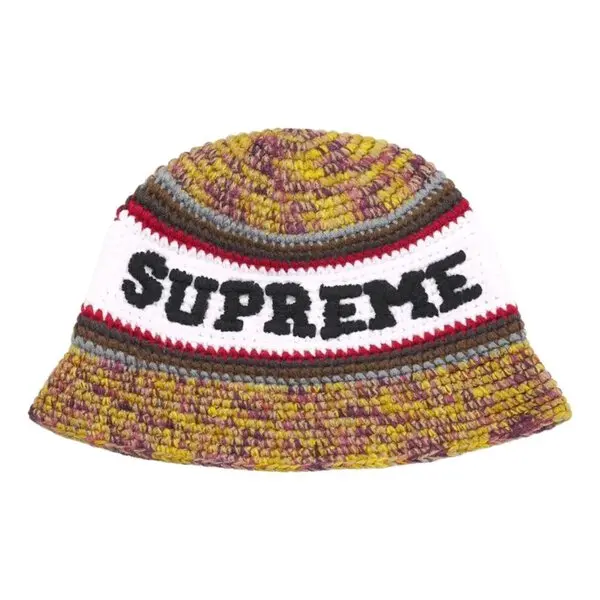 Supreme Ss26 Knit Logo Crusher - Yellow