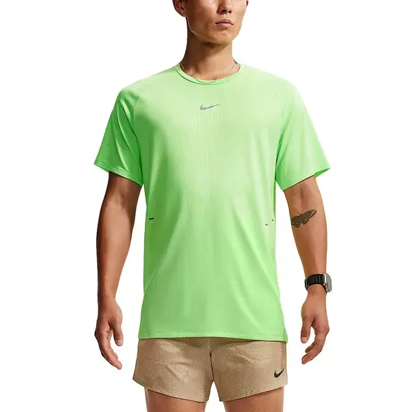 Nike Stride Aero-fit T-shirt 'volt Light Silver