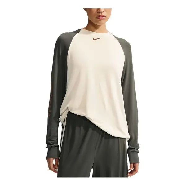 Nike X Skims Stretch Knit Long-sleeve Top 'ecru Boulder