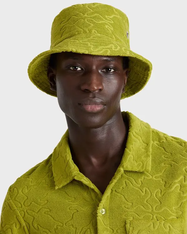 Vilebrequin Terry Bucket Hat Turtle Jacquard Hat Biram