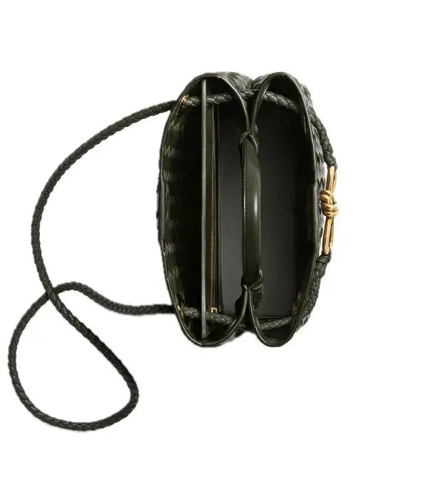 Bottega Veneta Small Andiamo 'bark Green