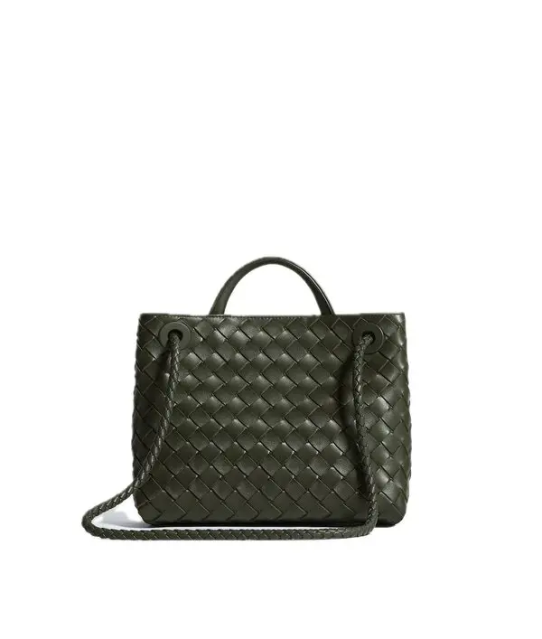 Bottega Veneta Small Andiamo 'bark Green