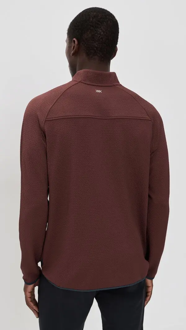 RHONE Founder's Golf 1/4 Zip - Cherry Bark
