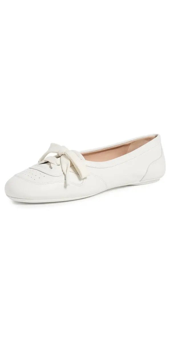 GIANVITO ROSSI Vault Flats - White