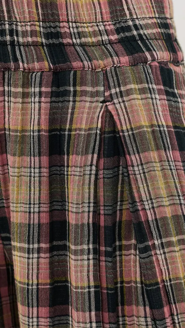 Free People Moonflower Plaid Balloon Pants