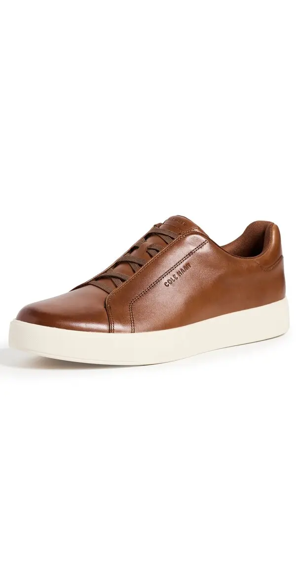 Cole Haan Grandpro Luxe Slip On Sneakers - British Tan/ivory