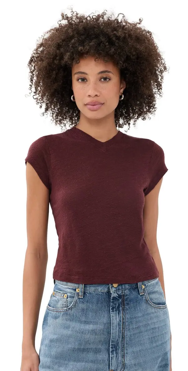 IRO PARIS Sybel Linen Tee