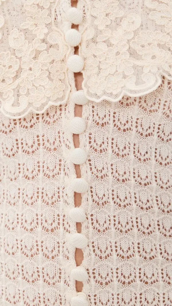 Sea Chandra Lace Long Sleeve Cape Cardigan