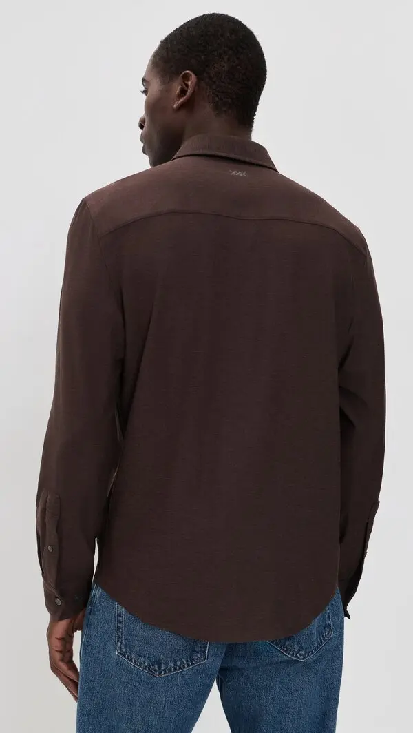 RHONE Wfh Shirt - Dark Espresso