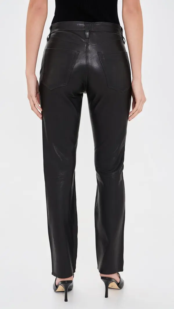 Citizens Of Humanity Savannah Cigarette Lambskin Leather Pants