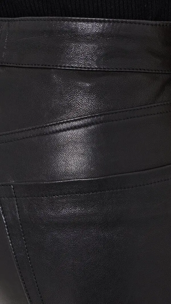 Citizens Of Humanity Savannah Cigarette Lambskin Leather Pants