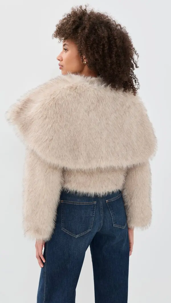 HOUSE OF SUNNY Gaia Faux Fur Jacket