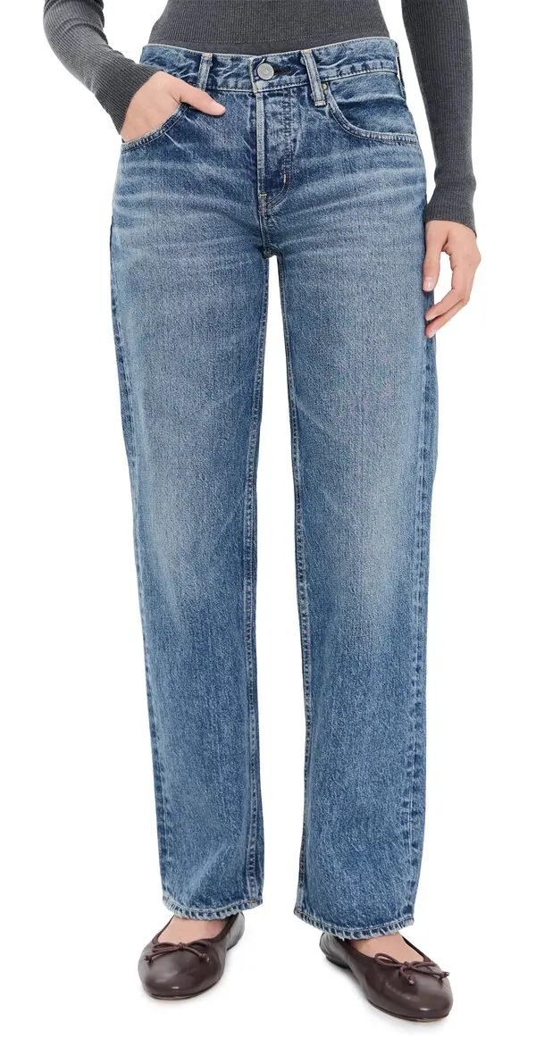 Moussy Vintage Clinton Straight Low Jeans