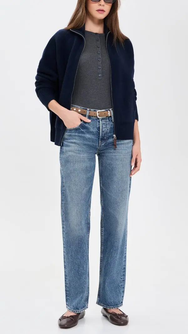 Moussy Vintage Clinton Straight Low Jeans
