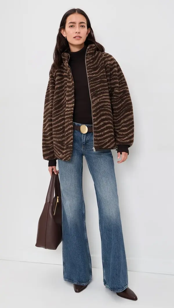 Rag & Bone Sun Sherpa Funnel Neck Jacket