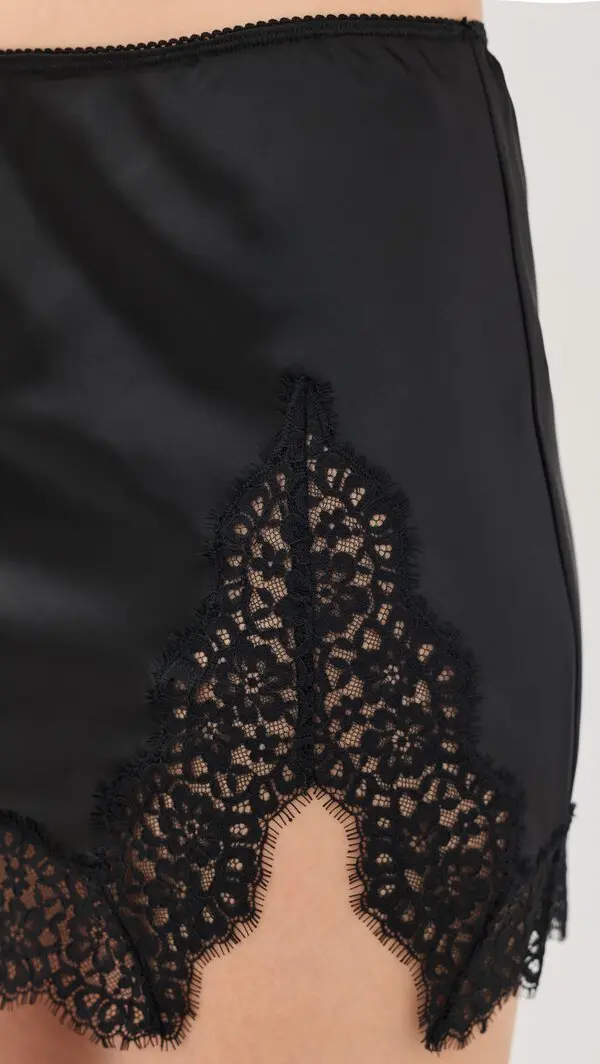 Good American The Lace Trim Skirt