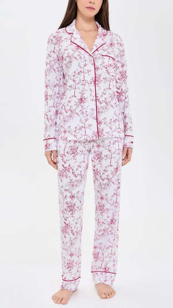 PETITE PLUME Pima Long Pajama Set