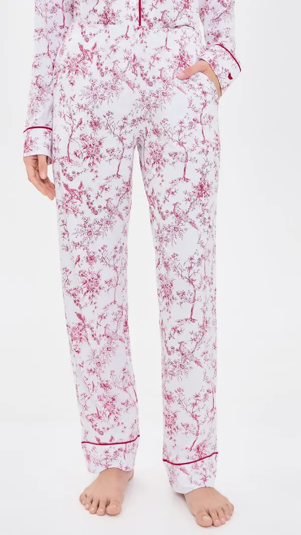 PETITE PLUME Pima Long Pajama Set