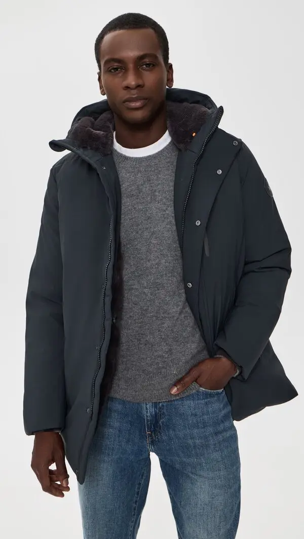 SAVE THE DUCK Antoine Faux Fur Lined Hooded Parka