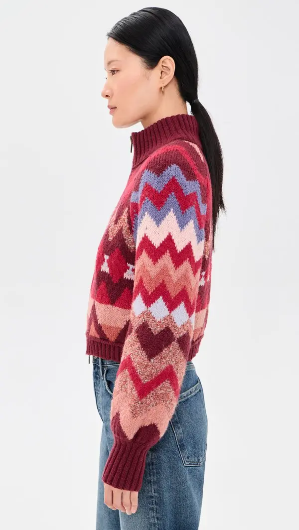 Free People Sundazed Jacquard Cardigan
