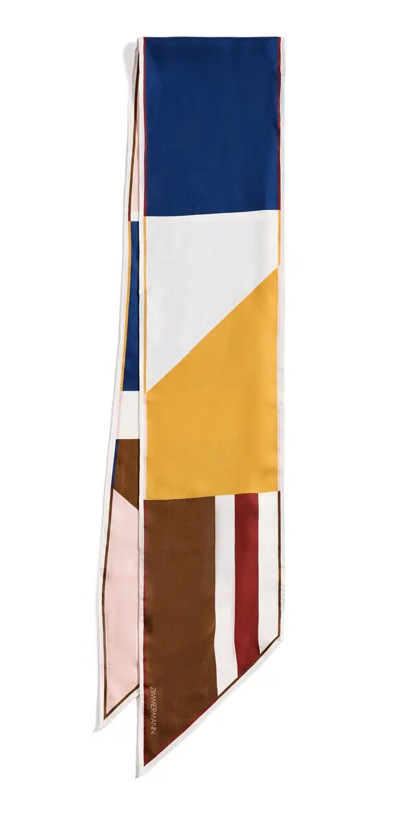 Zimmermann Printed Silk Neck Scarf