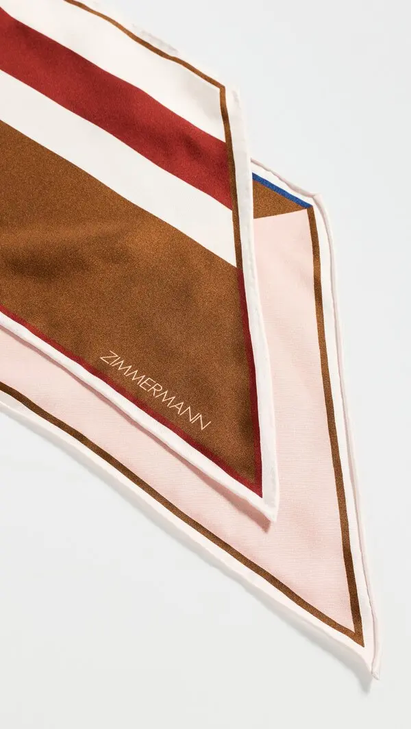 Zimmermann Printed Silk Neck Scarf