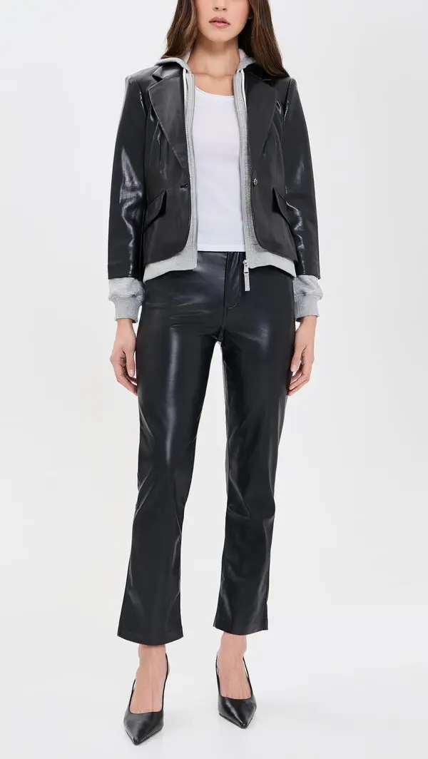 Joe's Jeans The Lyra Slim Ankle Vegan Leather Pants
