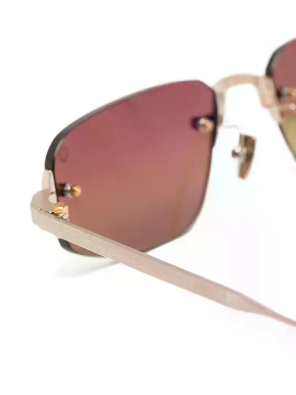 AKONI Juno-three Rimless Geometric-frame Sunglasses