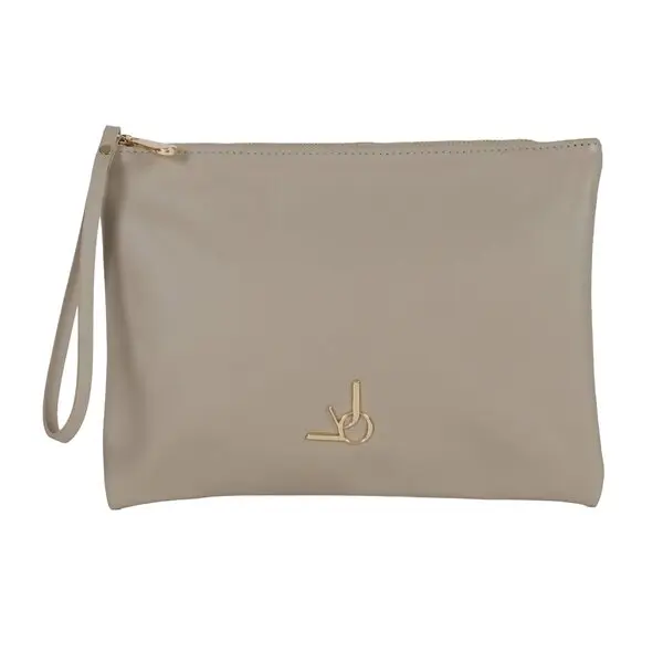 JOVIE Neutrals Frame Clutch In Sand