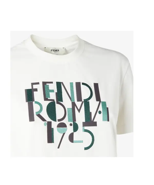Fendi Logo Printed Crewneck T-shirt