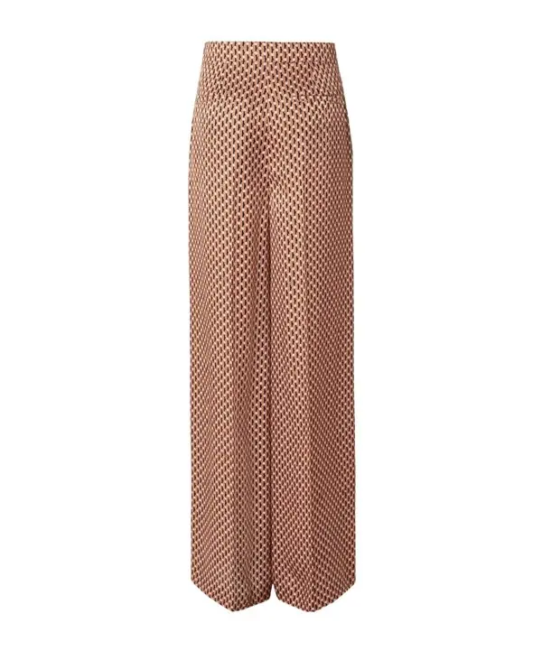Fendi Dots Jacquard Silk Pants