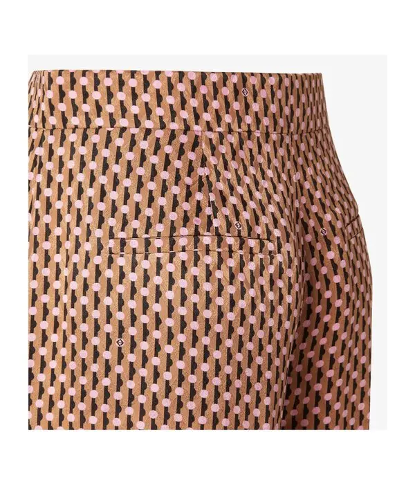 Fendi Dots Jacquard Silk Pants
