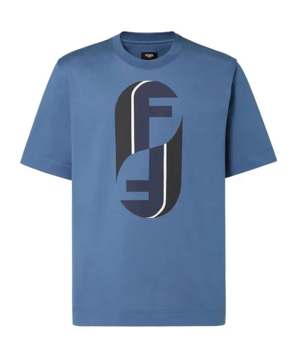 Fendi Logo Printed Crewneck T-shirt