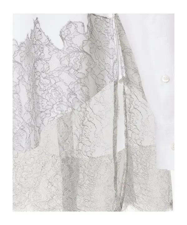 Fendi Cotton And Lace Shirt