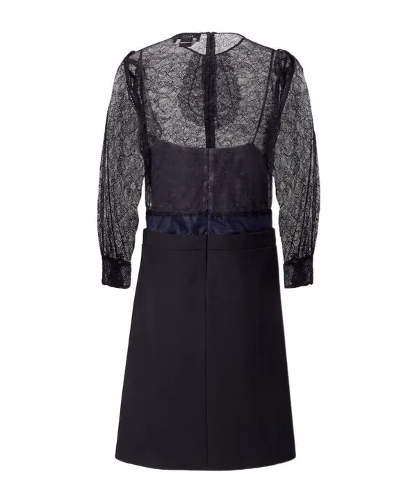 Fendi Lace And Wool Dress