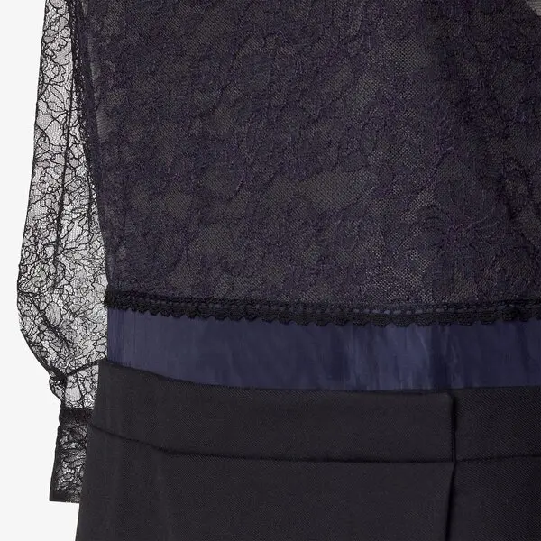 Fendi Lace And Wool Dress