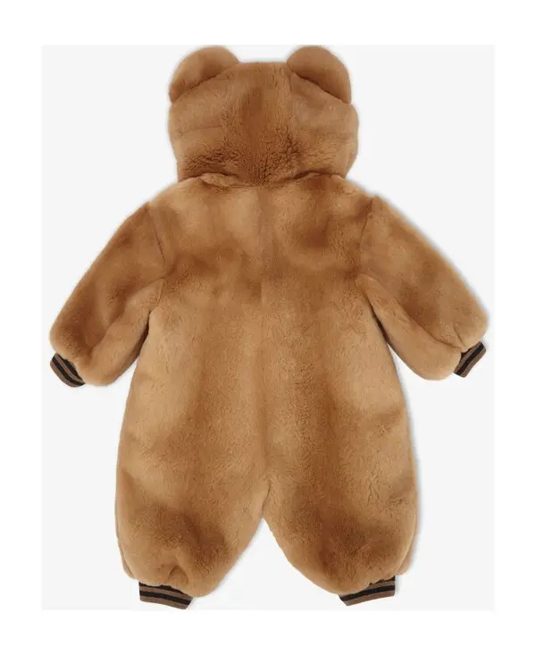 Fendi Tobacco Colored Sheared Mink Teddy Bear Onesie