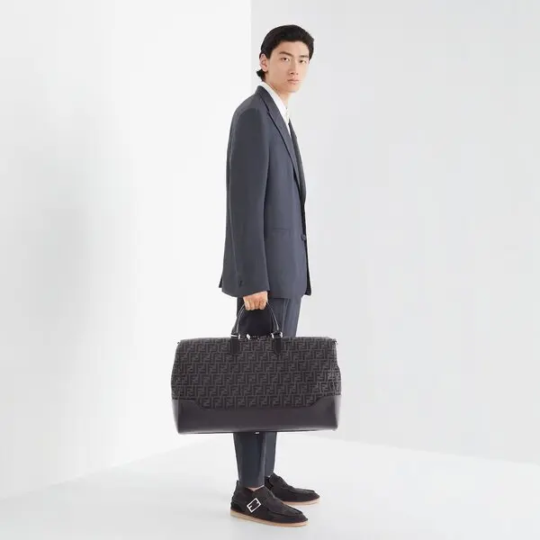 Fendi Ff Jacquard Fabric Large Bag