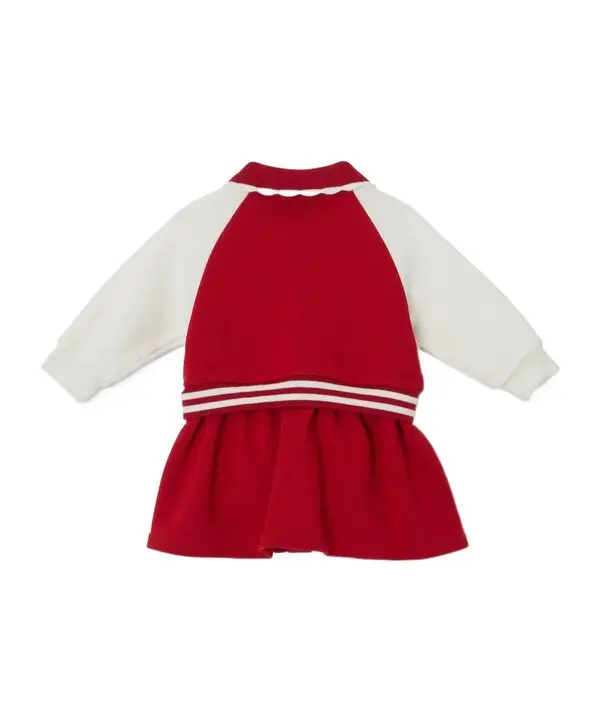 Fendi And White Fleece Baby Dress