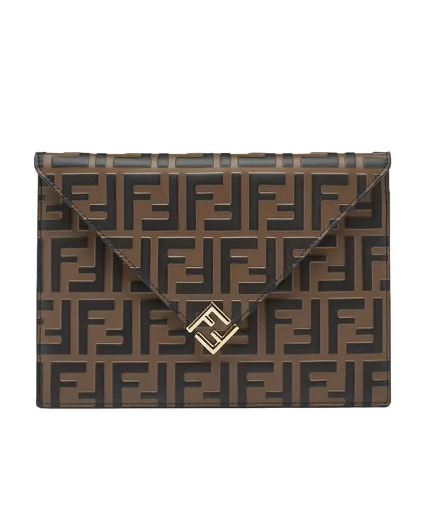 Fendi Ff Diamonds Flat Pouch