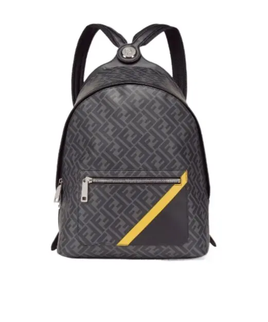 Fendi Diagonal Chiodo Medium Backpack