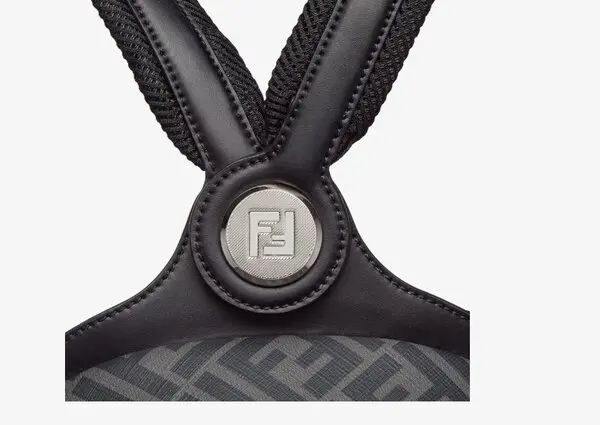 Fendi Diagonal Chiodo Medium Backpack