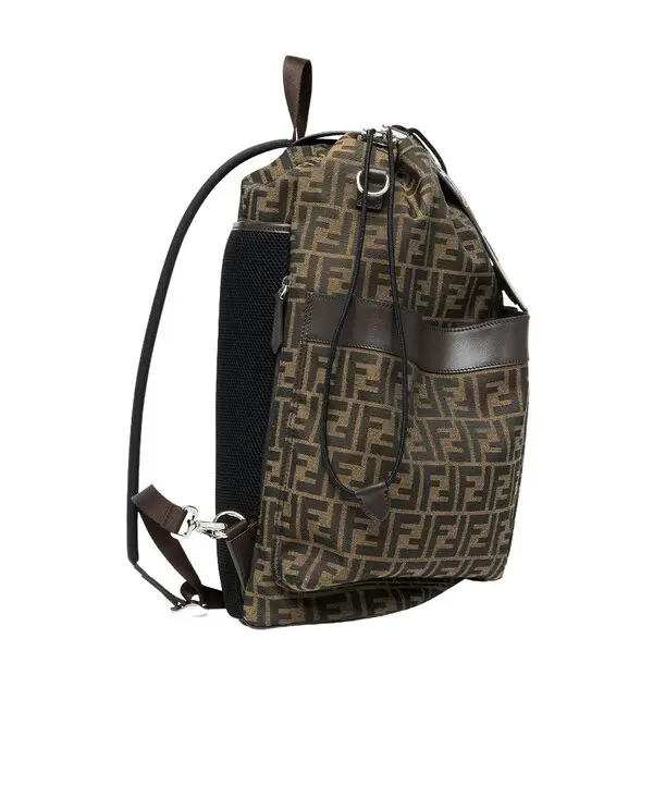Fendi Ff Motif Drawstring Backpack