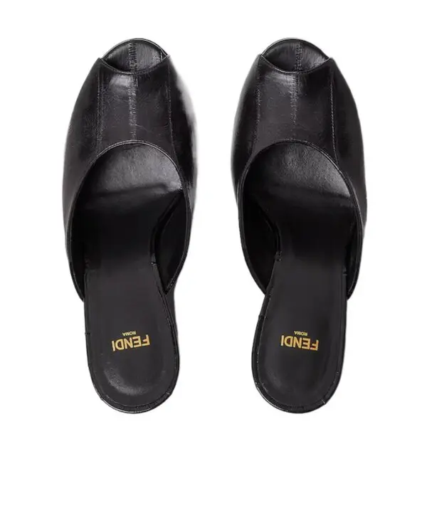 Fendi Hagfish Leather Sandals