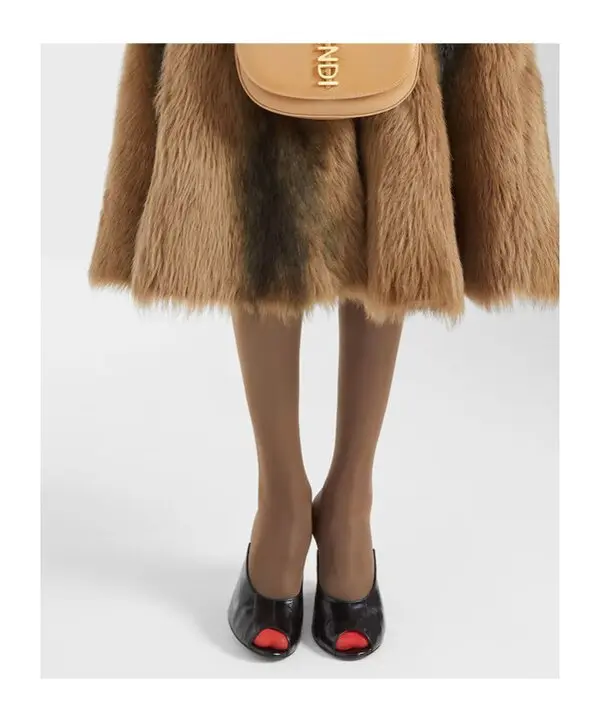 Fendi Hagfish Leather Sandals