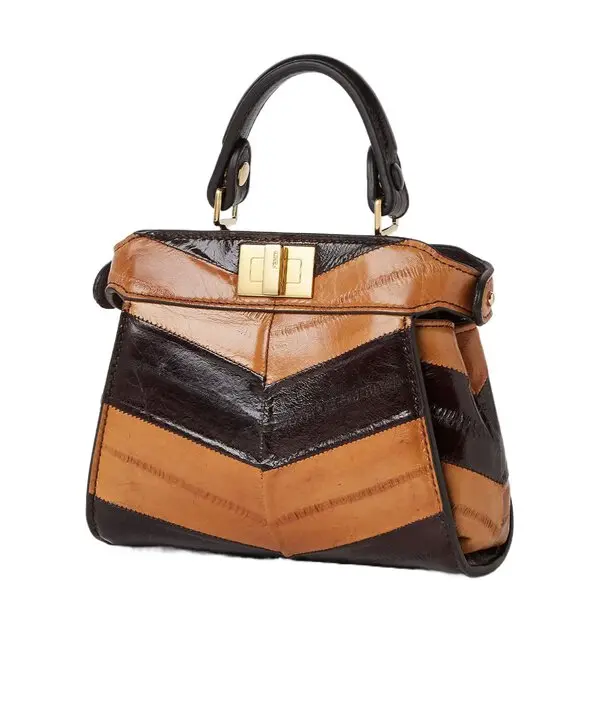 Fendi Two-tone Hagfish Leather Miniature