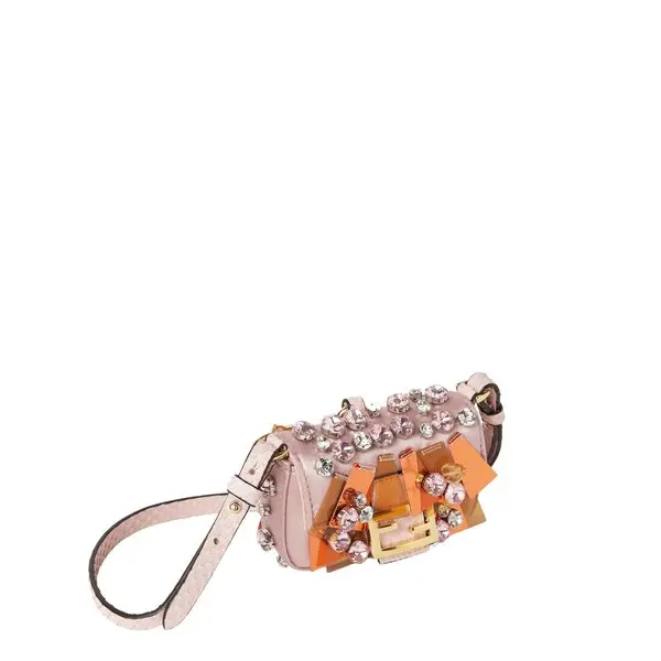 Fendi Satin Charm With Appliqués