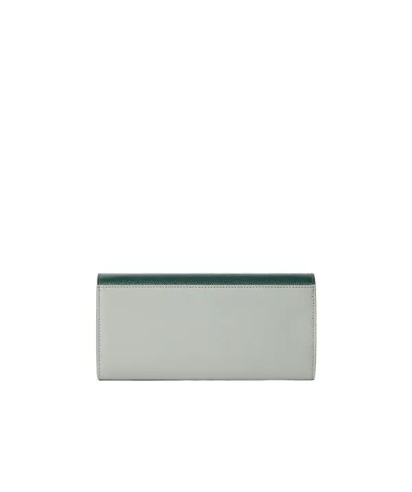 Fendi Ff Diamonds Chain-linked Continental Wallet - Green