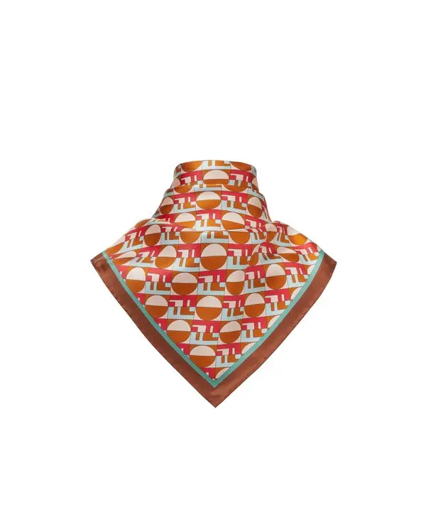 Fendi Logo Printed Finished Edge Scarf